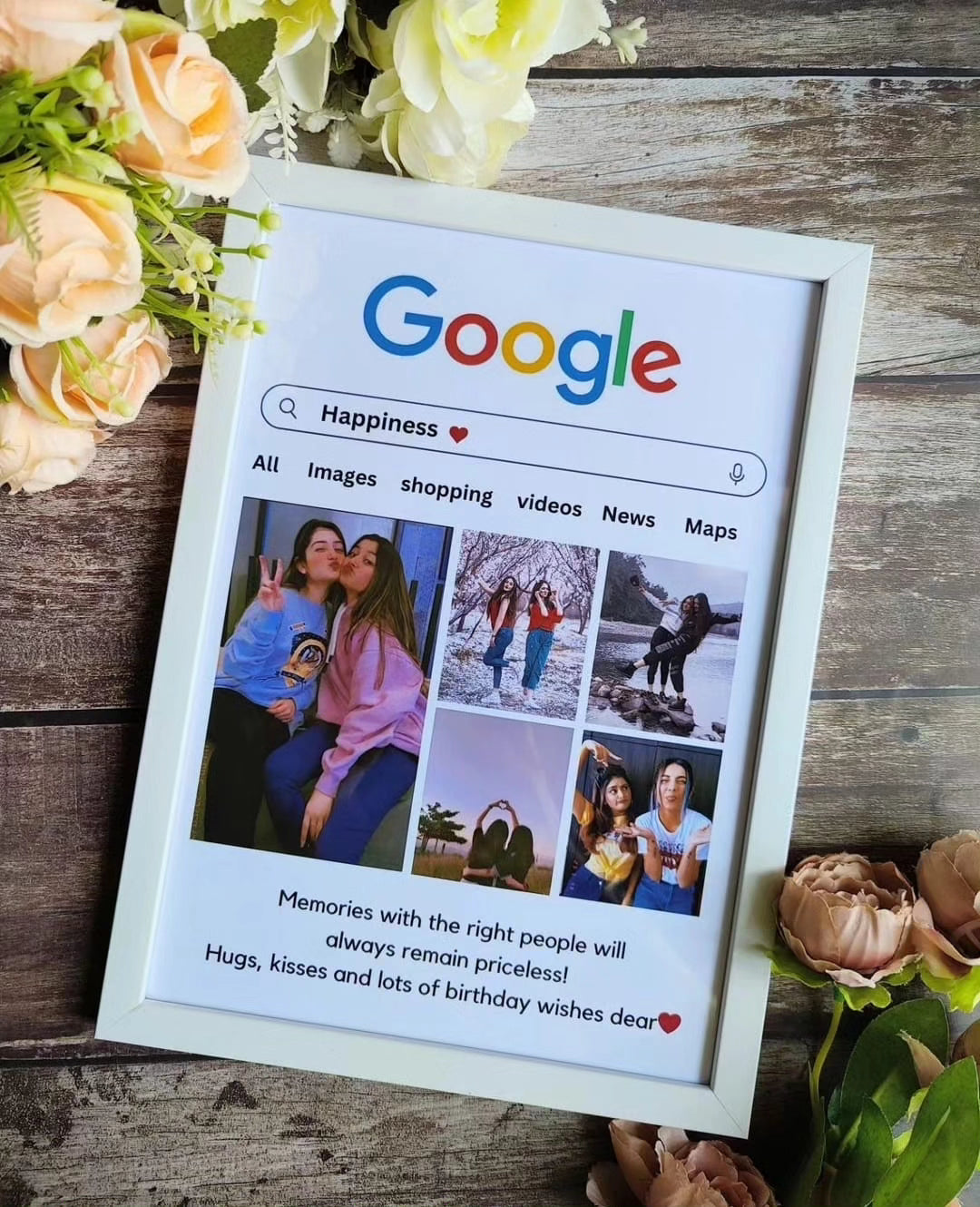 Google Happiness Photo frame – Minegifts.in